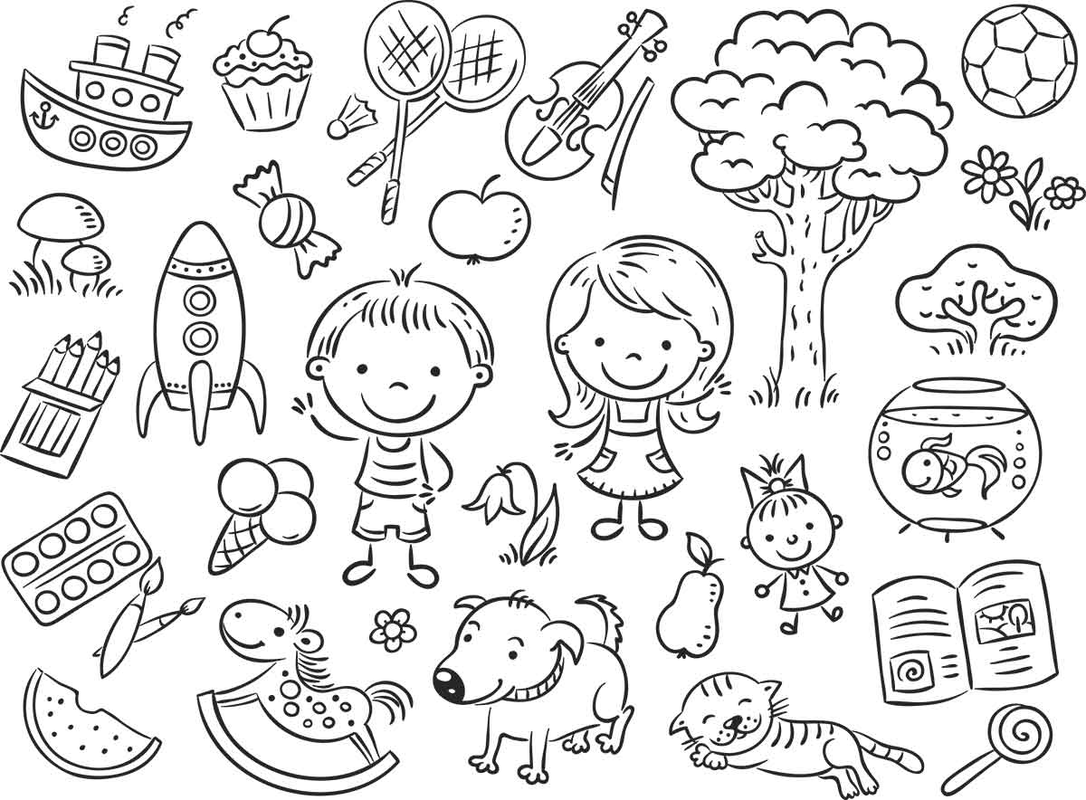Disegni Facili Per Bambini I Più Belli Da Stampare E Colorare Pourfemme