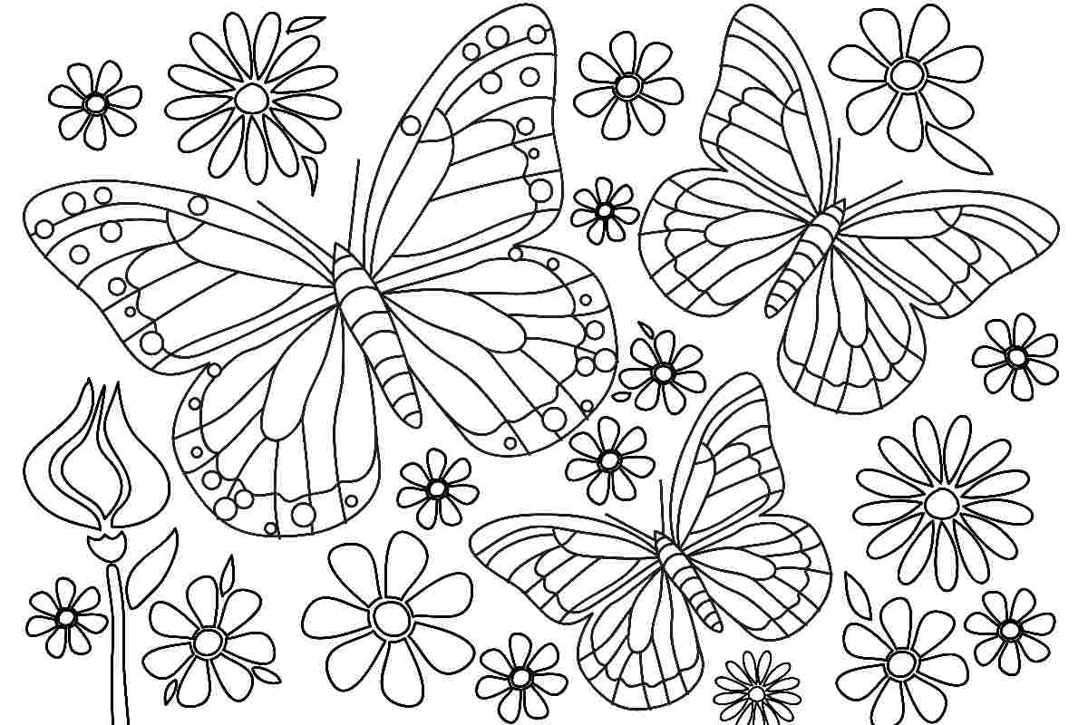 Disegni facili per bambini da stampare e colorare| Pourfemme