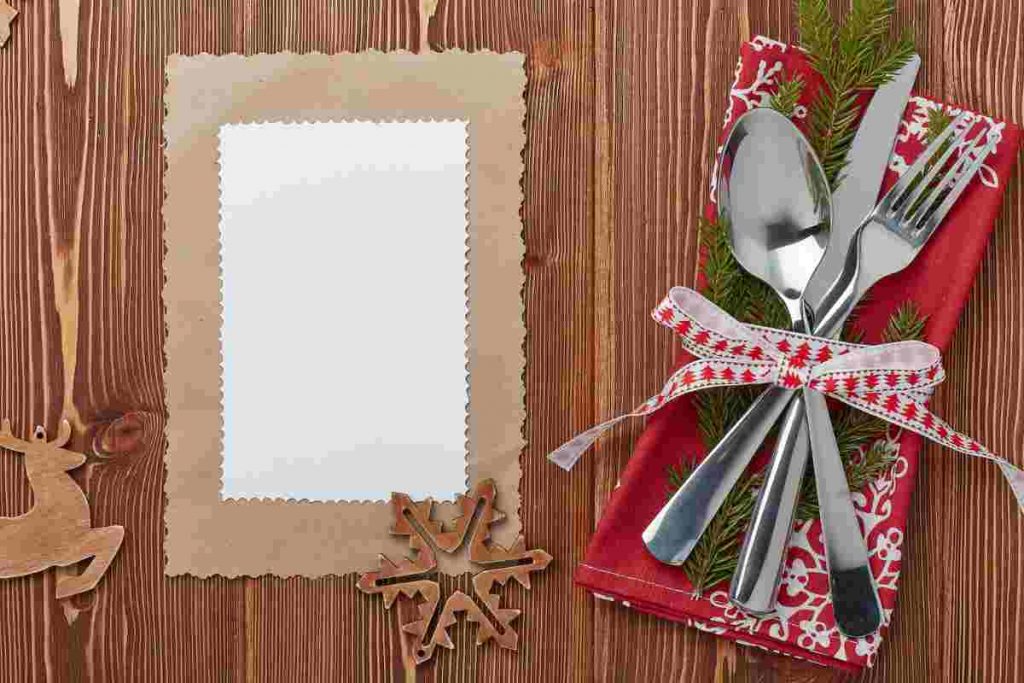 Menu di Natale da stampare, modelli belli ed eleganti | Pourfemme